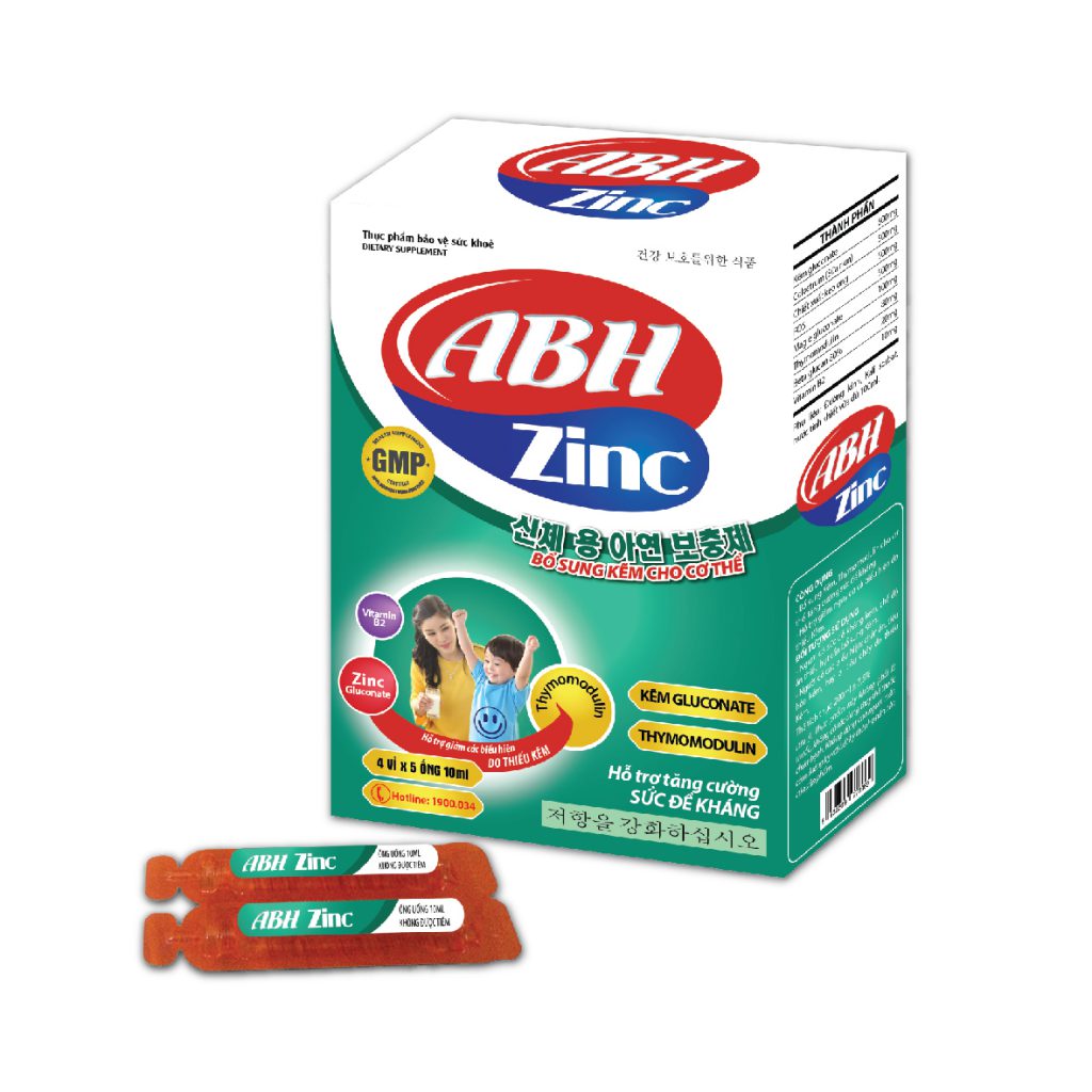 ZinC ABH, Bổ Sung Kẽm Cho Cơ Thể, 20 Ống x 10ml - Dược Phẩm Minh Châu ...